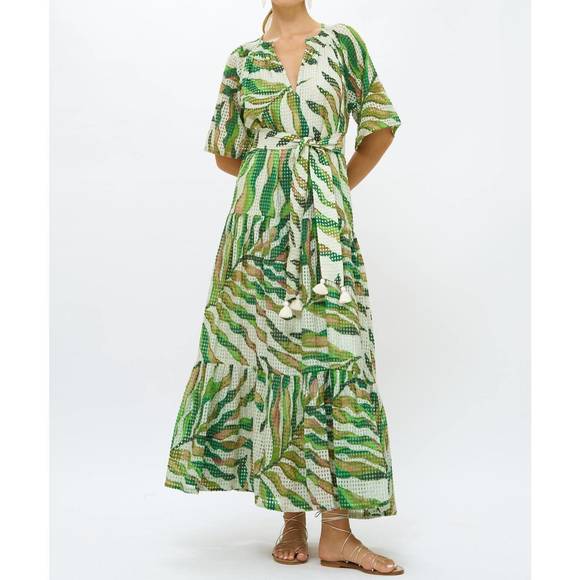 Oliphant | Dresses | New Oliphant Raglan Belted Maxi In Maldive Green ...
